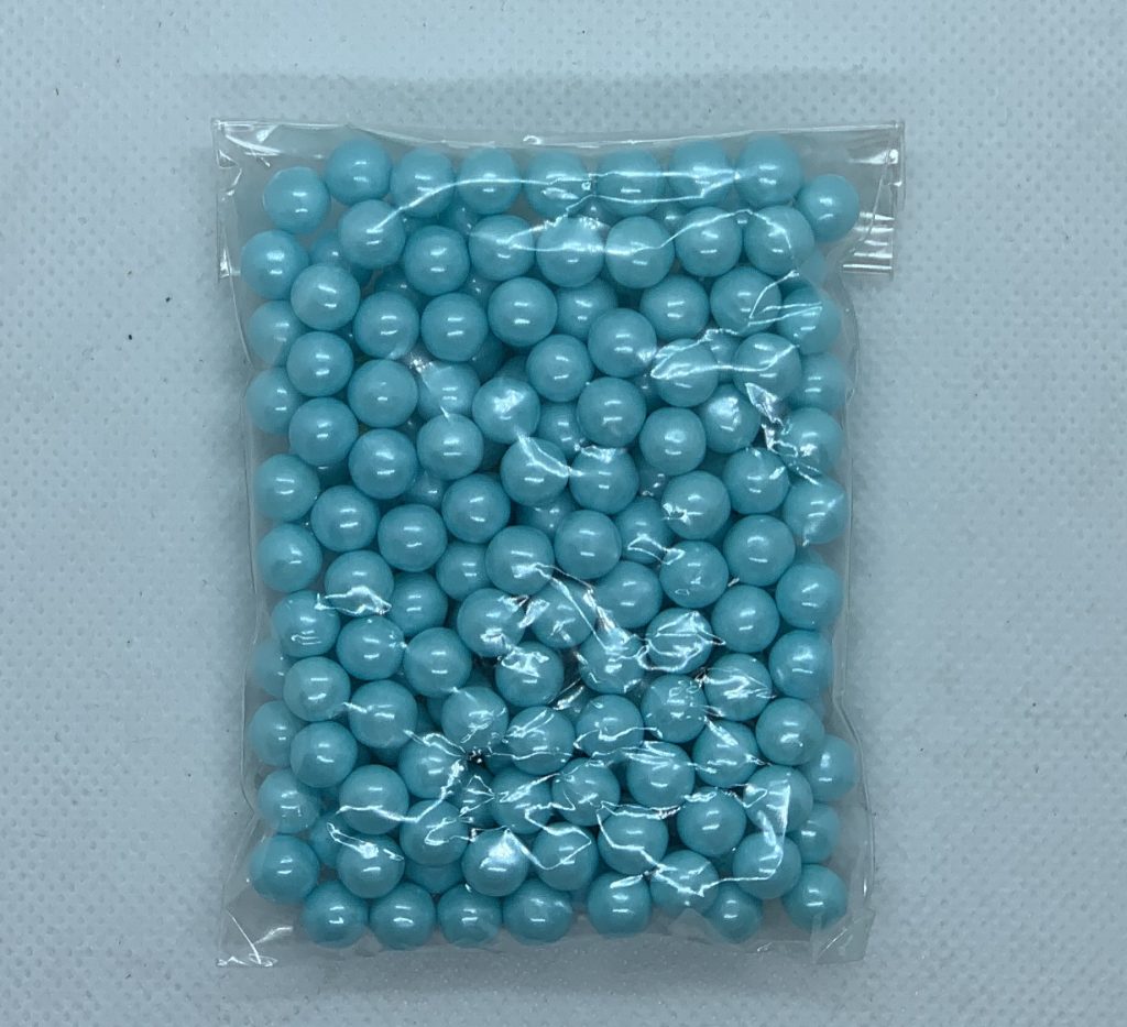 Perla grande azul cielo 50 grs PAZU. Confitería – Artisabor (Arte y Sabor)