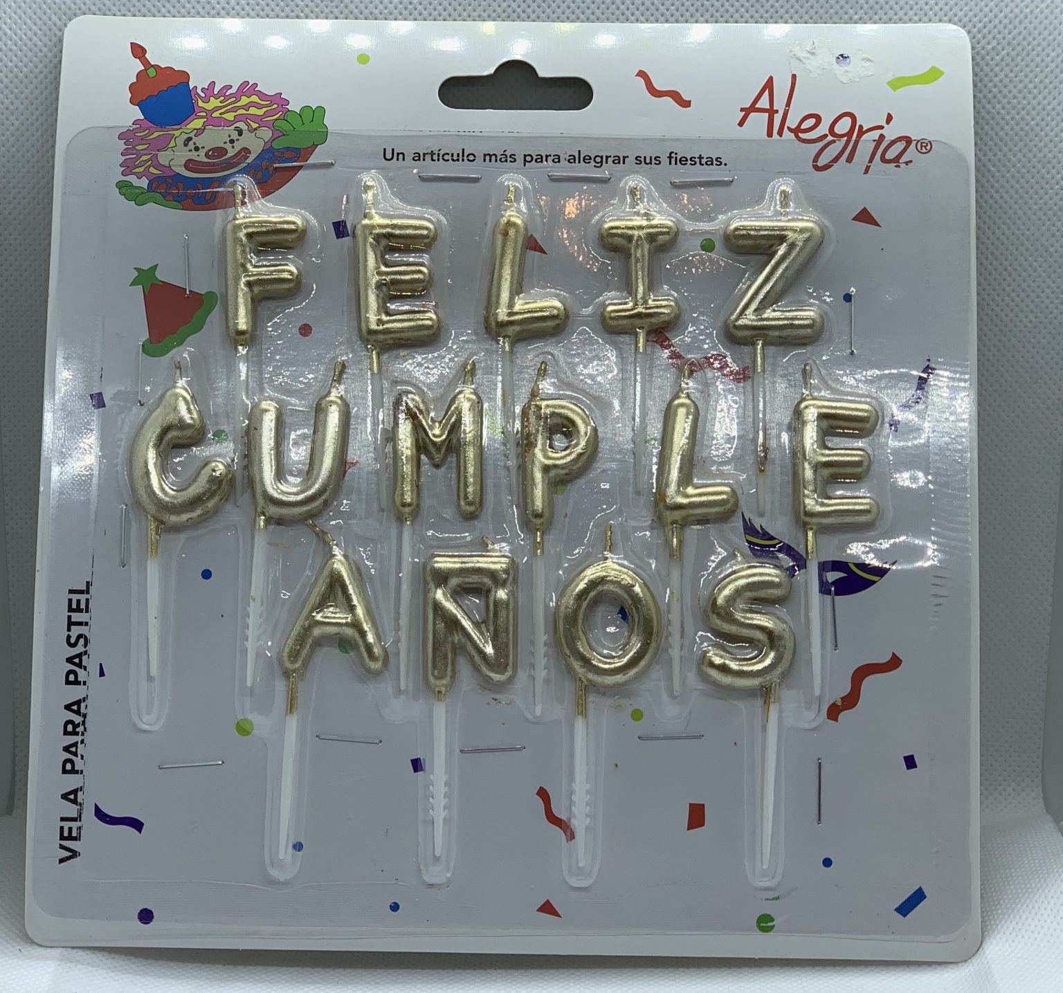 Velas Feliz cumpleaños doradas 84-119 – Artisabor (Arte y Sabor)