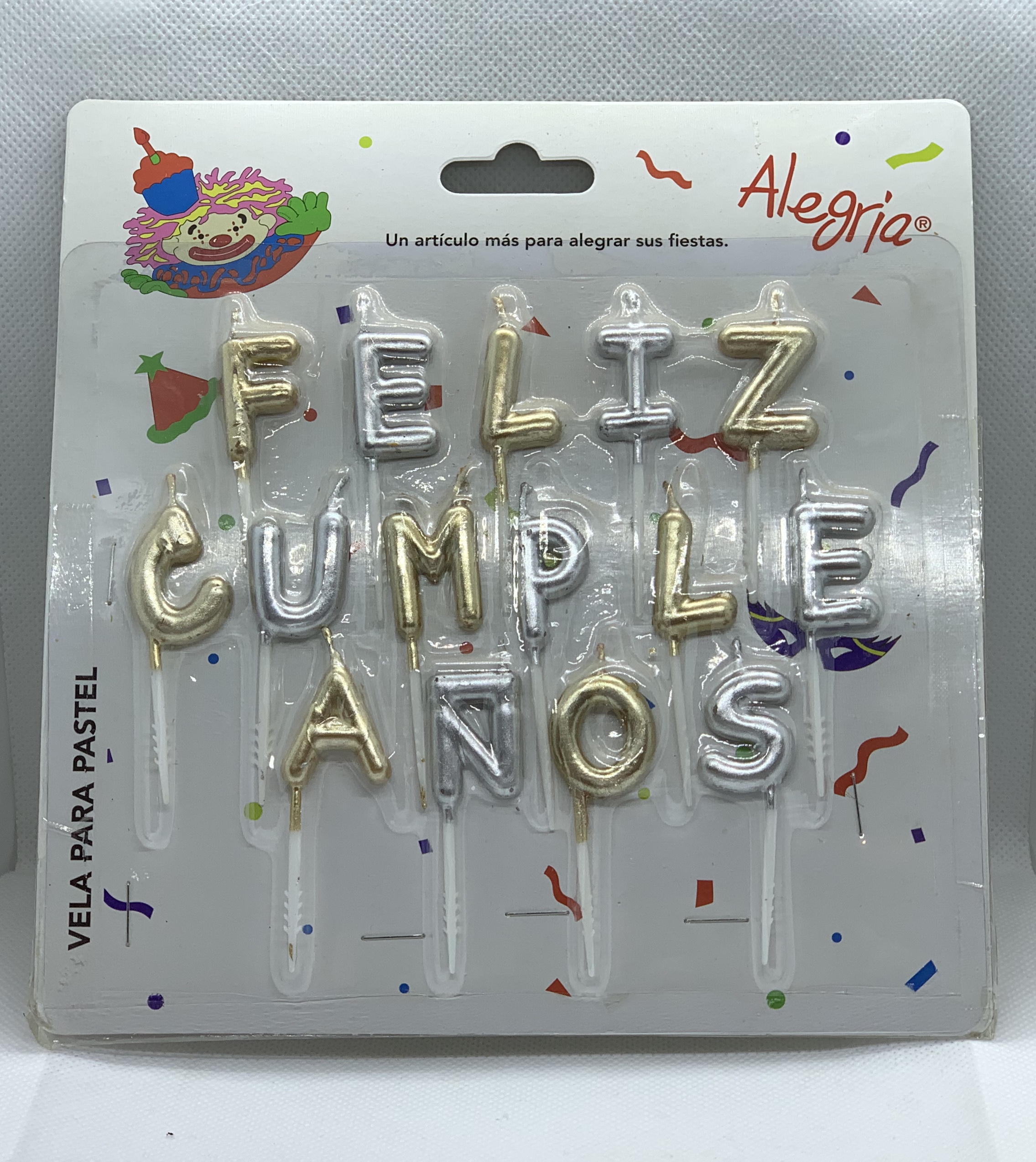 Velas Feliz cumpleaños doradas y plateadas 84-119 – Artisabor (Arte y ...