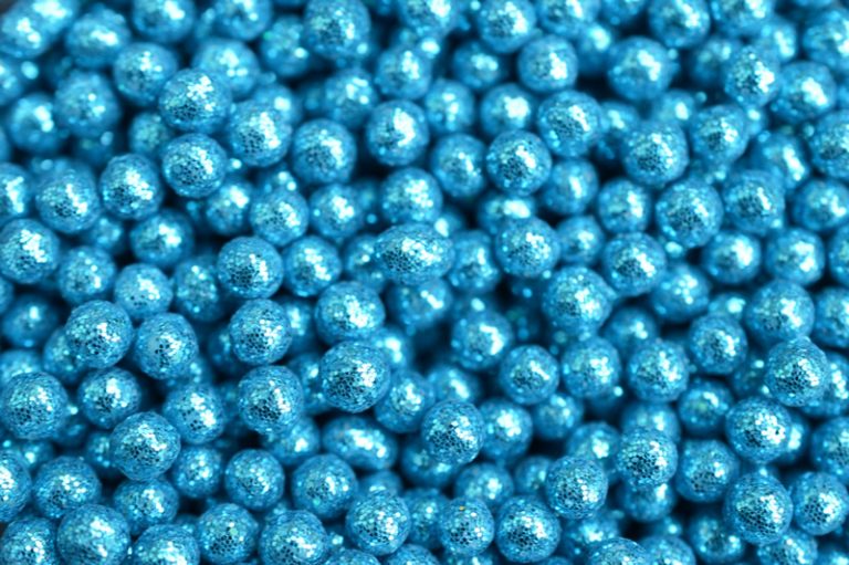 Perla diamantada azul medio. Confitería – Artisabor (Arte y Sabor)