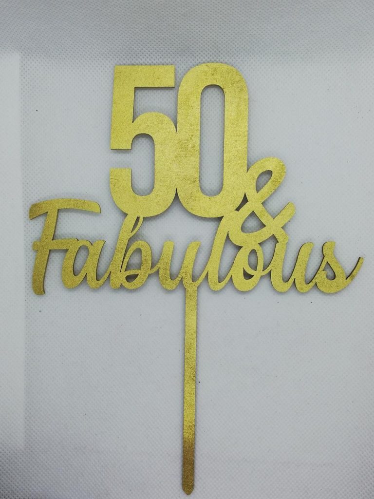 Topper grande 50 fabulosos – Artisabor (Arte y Sabor)