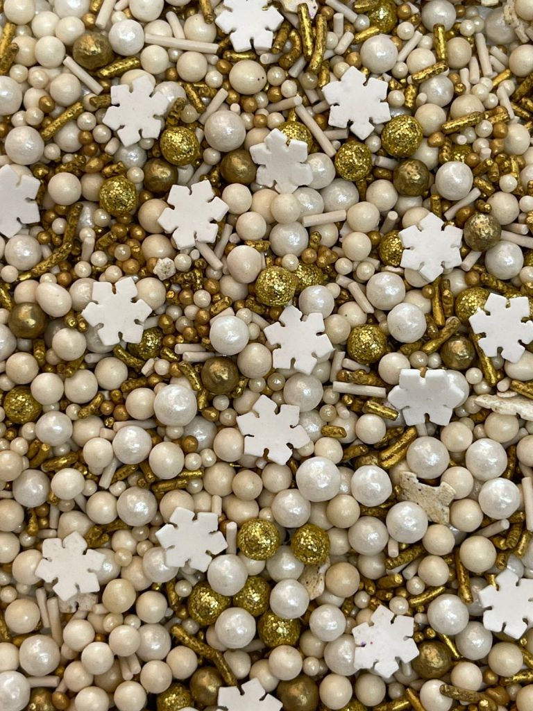 Mix de Sprinkles Blanca Navidad. Conftiería – Artisabor (Arte y Sabor)